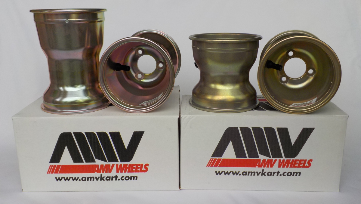 AMV 3F Wheels - Rain 130/180 Gold Mg – Karting Addiction Australia
